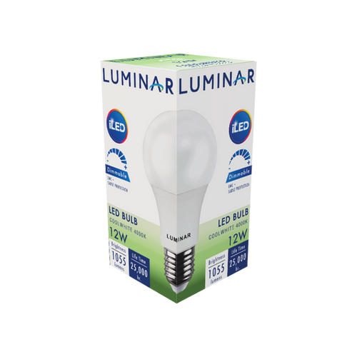หลอด LED BULB LUMINAR 12W COOLWHITE DIMMABLE | Lamp and Light