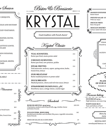 Menu | Krystal Bistro