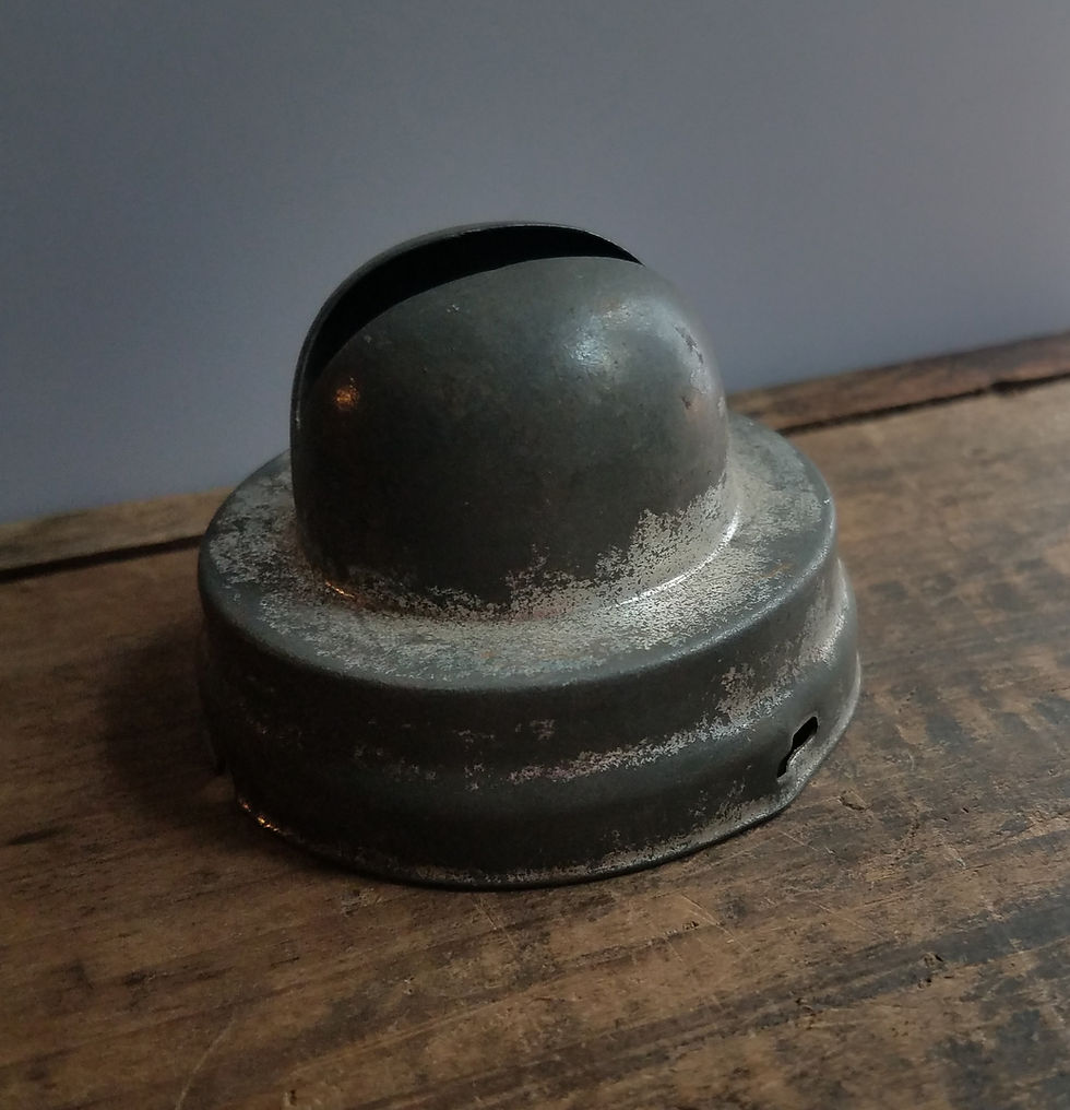 No.2 Tin dimple lock cone | theantiquelantern