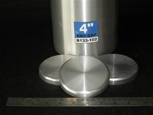 133-102: END CAP 102mm (4 inch) OD x 1.6mm Ali | Elpro Direct