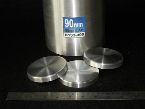 133-090: END CAP 90mm OD x 1.6mm Ali | Elpro Direct