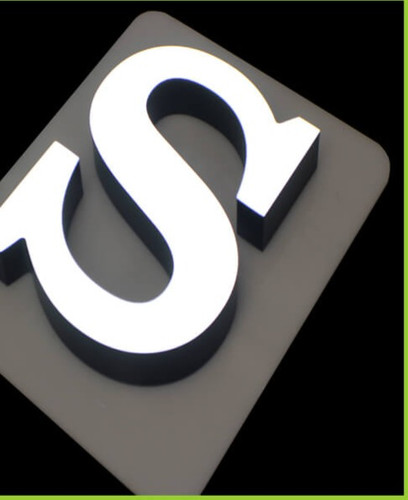 Silver Channelume letter with Blue Acrylic Face | Go2 Publishing