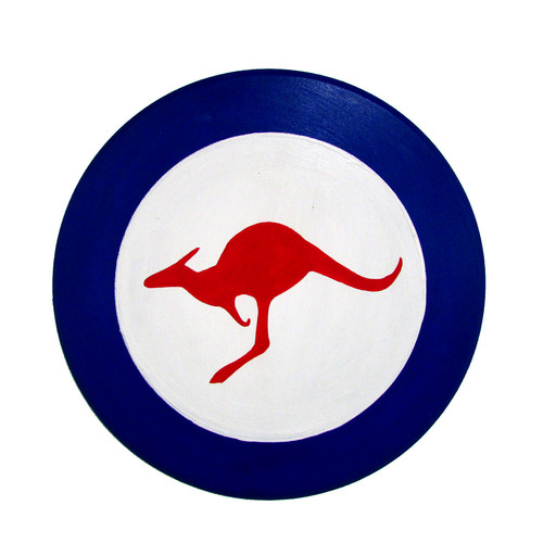 Brasão Roundel RAAF - 25cm (mdf) | NosRastrosdaHistória