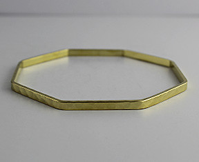 Octagon Shaped Bangles with a Hammered Pattern | tri-bro-mfg