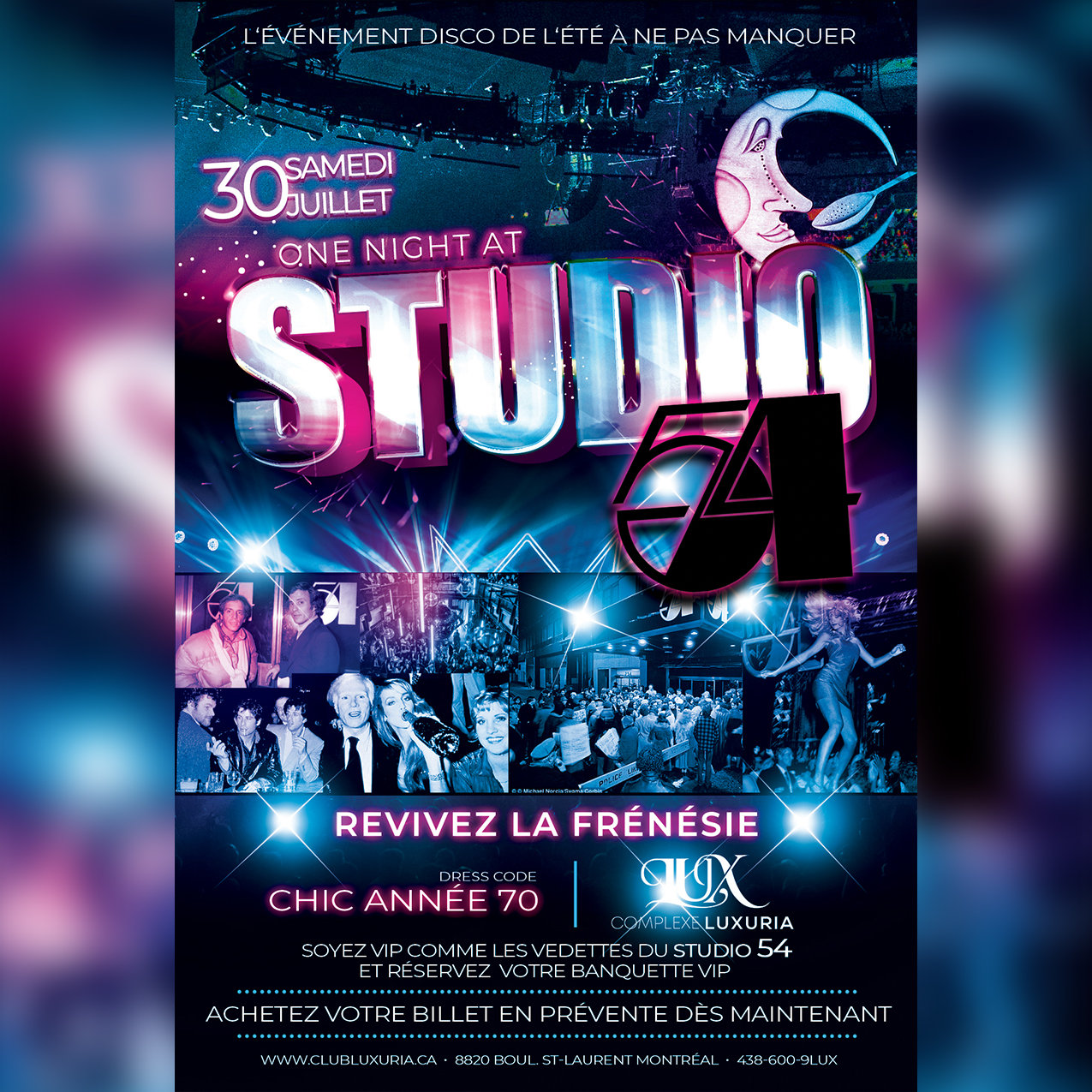 ONE NIGHT AT STUDIO 54 | Complexe Luxuria