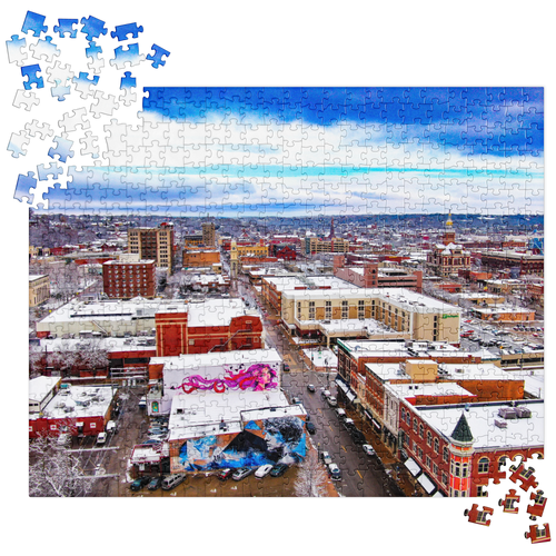 Winter Wonderland in Downtown Dubuque | Elevated Images