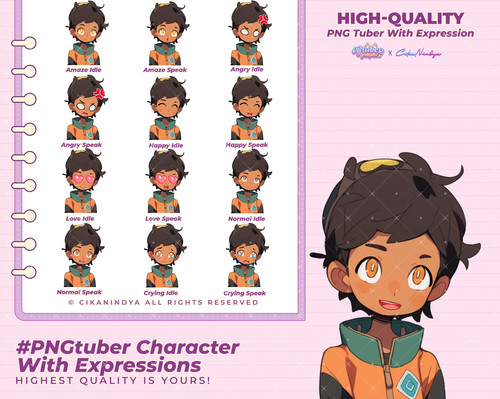 Maximize Your Streaming Appeal with Customizable PNG Tuber Characters ...