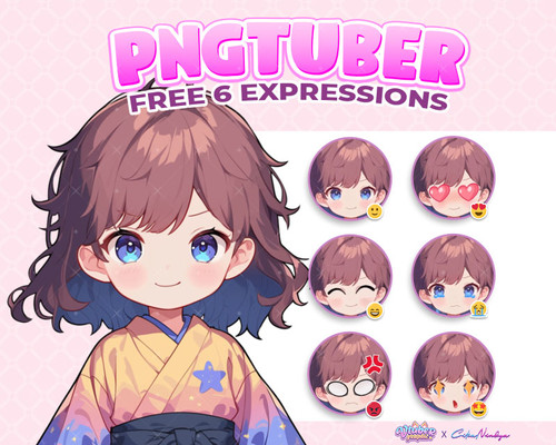 Cheerful Chibi PNG Tuber Characters Add Life and Joy to Every Stream ...