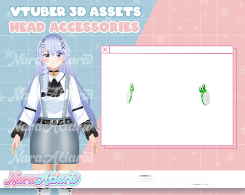 Enhance Your VTuber Look with Captivating 3D Assets Head Accessories ...
