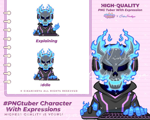 Vivid PNG Tuber Character Front V13 Bring Your Streams to Life ...