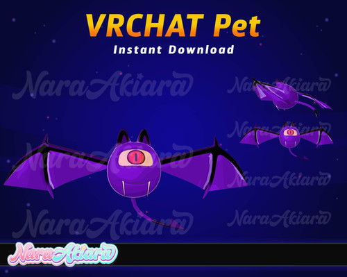 Bring Your Gaming to Life with Our Animated Bat VRChat Pet for Gaming ...