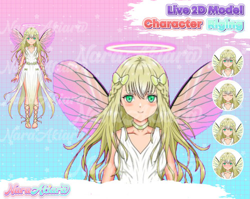 Experience Enchantment with the Ethereal Vtuber Live2d Anime Green ...