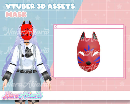 Bring Your Vroid Models to Life with our Unique 3D Mask Assets ...