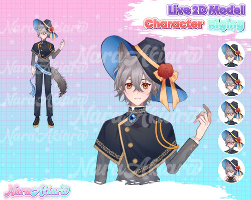 Experience the virtual world with Live2D Vtuber Model of Anime Cat Boy ...