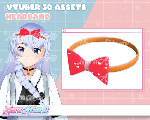 Step into Virtual Glamour with Stunning 3D Assets Headbands for VTubers ...