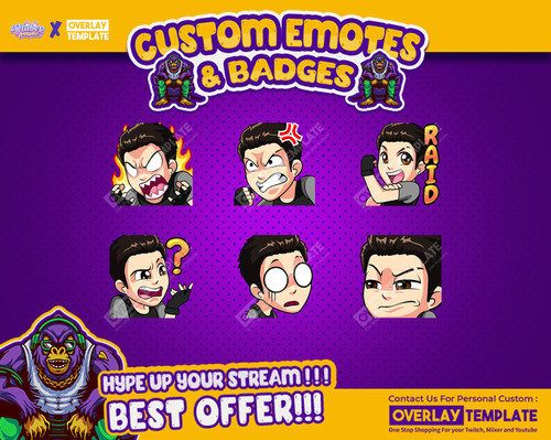 Man Angry Bold Angry Twitch Emote to Express Frustration in Style ...