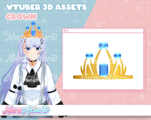 Explore Unique VTuber Style with 3D VRoid Crowns for Incredible Looks ...
