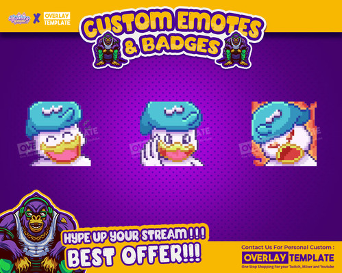 Quaxly Pixelated Emote Set 2 for Fresh and Quirky Chat Enhancements ...