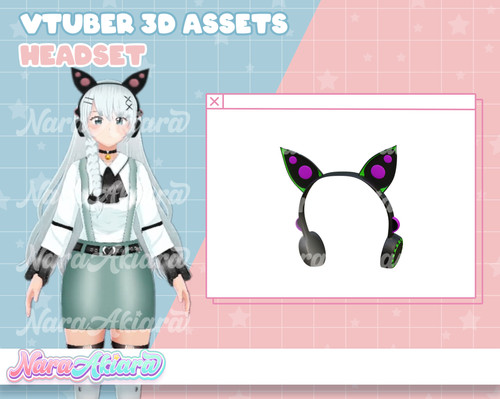 Unveil Unconventional 3D Headset Sonic Rebel VTuber Assets for Your ...