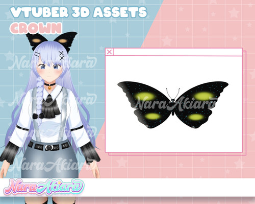 Embrace Uniqueness with 3D VRoid Crown Variations for Your Vtuber Model ...
