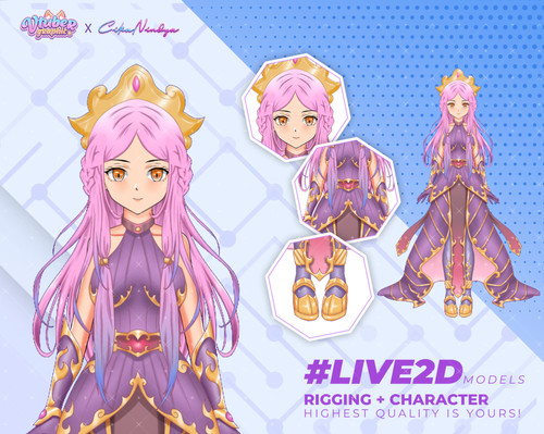 Pink-Haired Princess VTuber Avatar - Enchanting Choice for Streaming ...