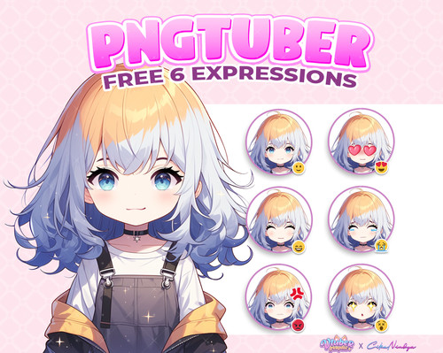 Capture Your Viewers' Attention with Dynamic PNG Tuber Characters Girl ...