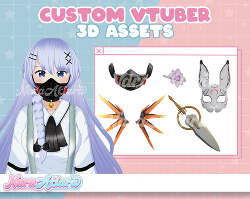 Custom 3D Asset Creation for Character Models | Vtubergraphic