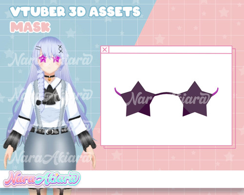 Unleash Your Vtuber's Charisma Premium Glasses Assets V7 to Stand Out | Vtubergraphic