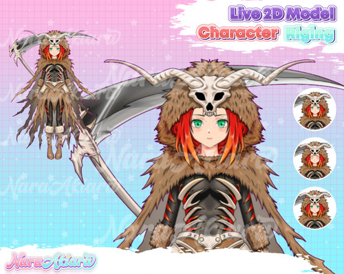 Unleash the Power of the Vtuber Live2d Model Anime Indian Native ...