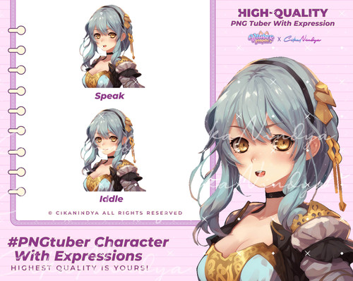 Unique PNG Tuber Character with Chinese Outfit for Elevate Your ...