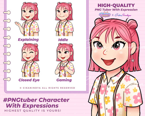 Fun PNG Tuber Character - Ideal for Captivating Streaming Sessions ...