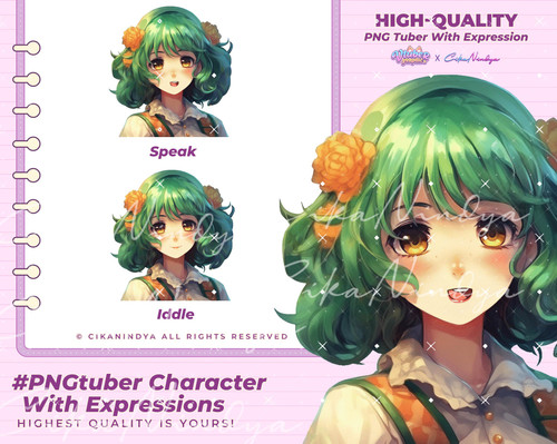 Elevate Your Stream with a Gorgeous PNG Tuber Beauty Girl | Vtubergraphic