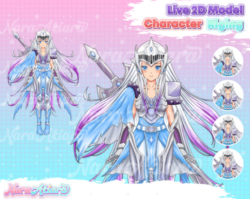 Enhance Your Streaming Experience with Our Vtuber Live2D Anime Knight ...