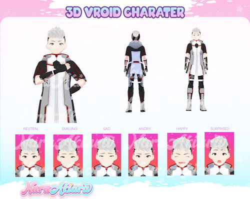 Unleash the Future with our 3D Vroid Model of Ethan the Cyberpunk Anime ...