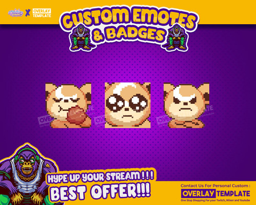 Teddiursa Pixelated Emote Set 2 for Sweet and Playful Chat Enhancements ...