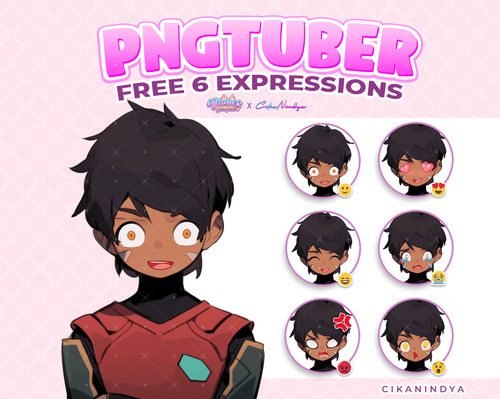 Make Your Streams Stand Out with a PNG Tuber Character Boy Theme Hero ...