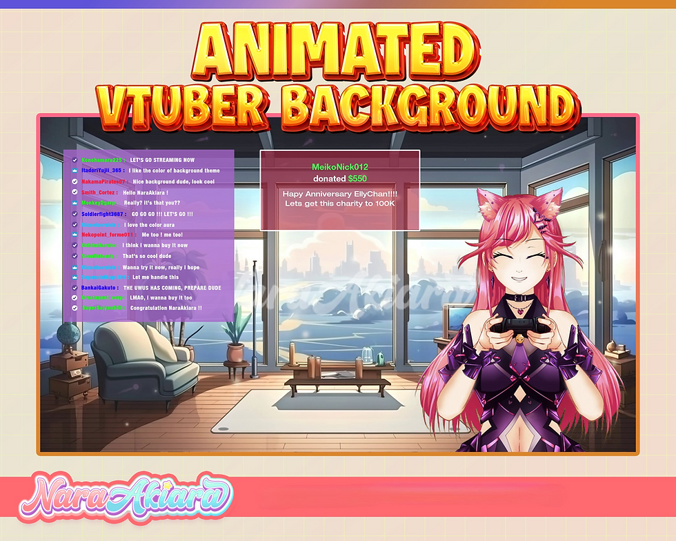 VTuber Backgrounds | Custom & Premade Designs by Vtubergraphic