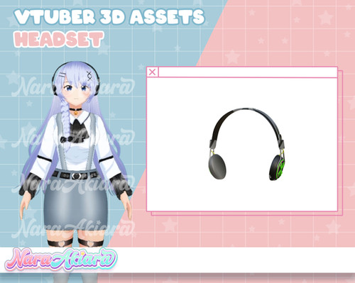 Unconventional 3D Headset VTuber Delights for Your Vtuber Model ...