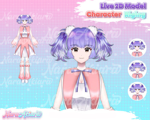 Chic Pink Casual Dress Girl Anime VTuber Models: Casual Meets Style in ...