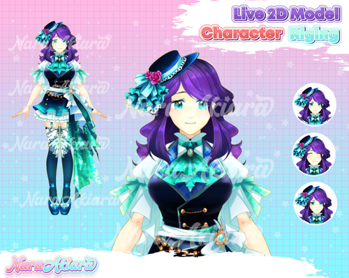 Stunning Blue-Haired Anime VTuber Models: Dive into the Vibrant World ...