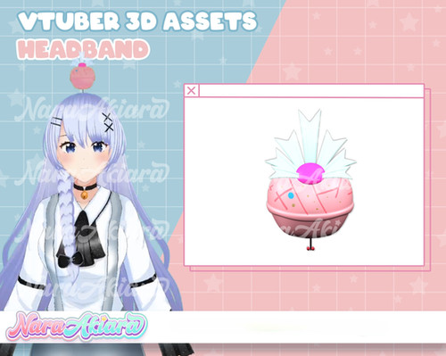 Explore an Enchanting Array of Dazzling 3D Assets Headbands for VTuber ...