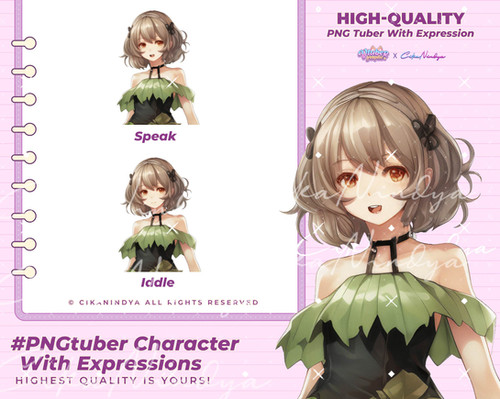 Boost Viewer Engagement with Interactive and Fun PNG Tuber Girl ...