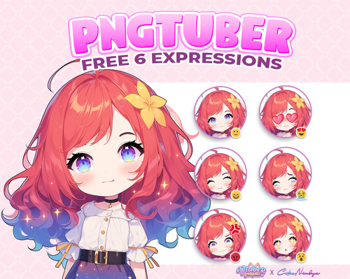 Engage Your Audience with a Classy PNG Tuber Formal Chibi Girl Avatar ...