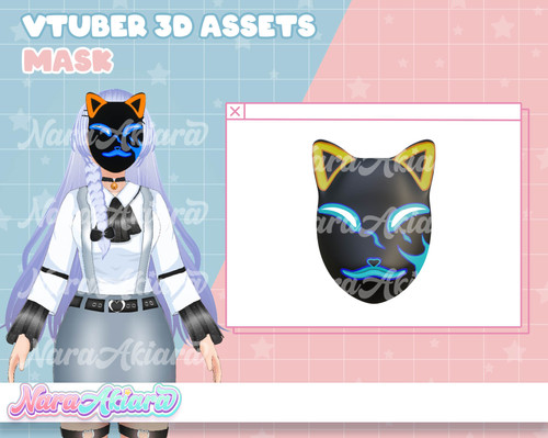 Revamp Your Vroid Models with our Special 3D Mask Assets | Vtubergraphic
