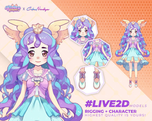 Stream in Style with Live2D Vtuber Model Ready to Captivate Audiences ...