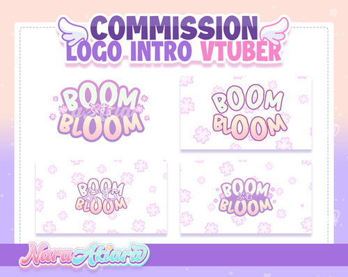 Custom Cute Animated Logo Intro Creation for VTubers | Vtubergraphic