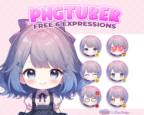 Chibi Style PNG Tuber to Bring a Cute and Fun Vibe to Your Streams ...