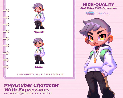 Stand Out in the Streaming World with Engaging PNG Tuber Girl ...