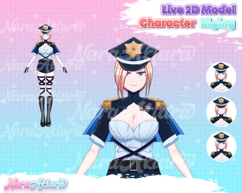 Protect and Serve the Virtual World with Our Vtuber Live2D Anime Police ...