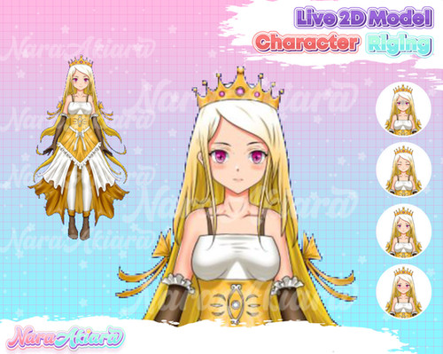 Experience Majestic Virtual Streaming with Live2D Queen Girl Vtuber ...